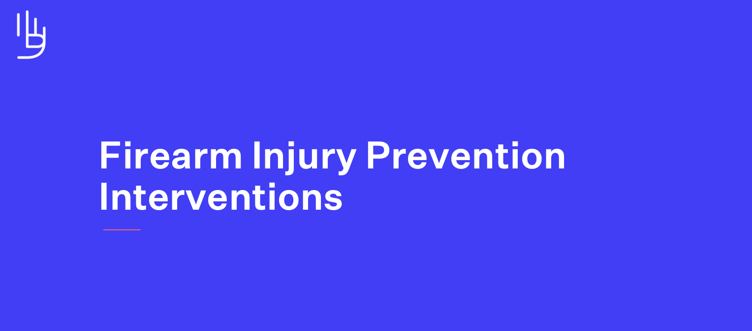 Firearm Injury Prevention Interventions Slide Set - BulletPoints Project